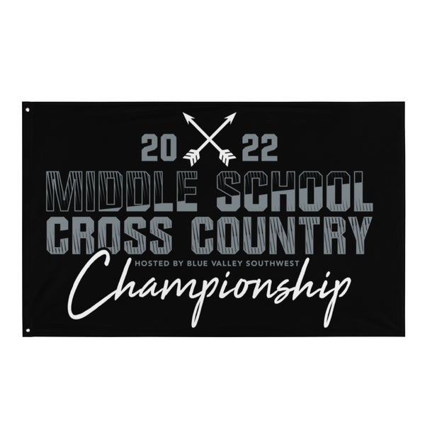 '22 Middle School XC Championship Flag - Blue Chip Athletic