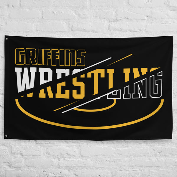 Winnetonka High School Wrestling All-Over Print Flag - Blue Chip Athletic